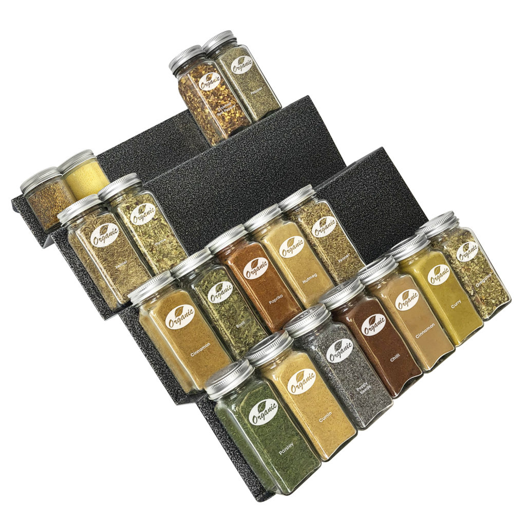 430414 Spice Rack Tray Insert Drawer Organizer large - Lynk Inc